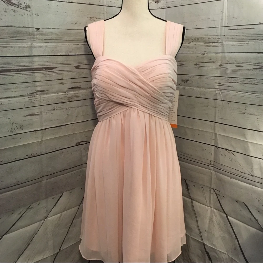 Bill Levkoff | Dresses | Bill Levkoff Blush Pink Midi Dress | Poshmark